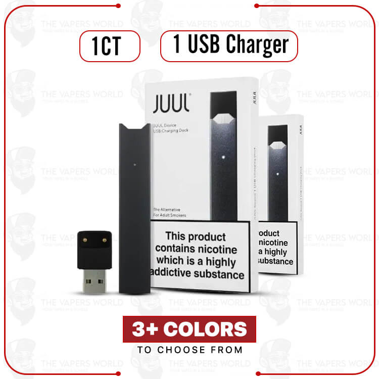 JUUL Vape Device Kit – Pod System – 1 Count - The Vapers World