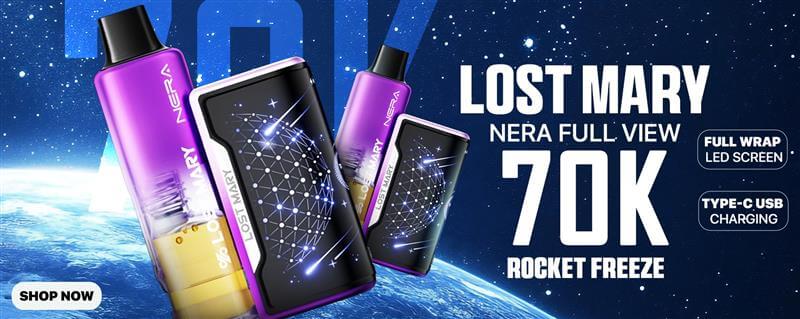 Lost Mary Rocket Freeze - MT 35K & Nera Full View 70K - The Vapers World