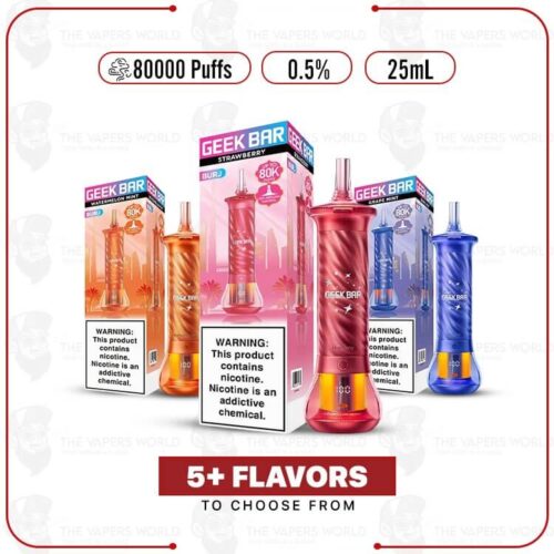 Buy Geek Bar Burj Hookah 80K Puff Disposable 0.5% Online